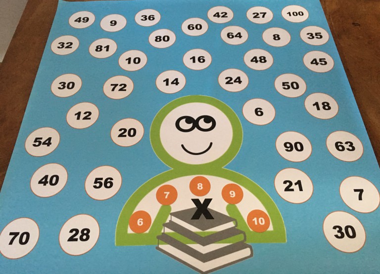 2 ‘Tafelmep’ kleden 100×100 Tafels 1 t/m 5 en 6 t/m 10